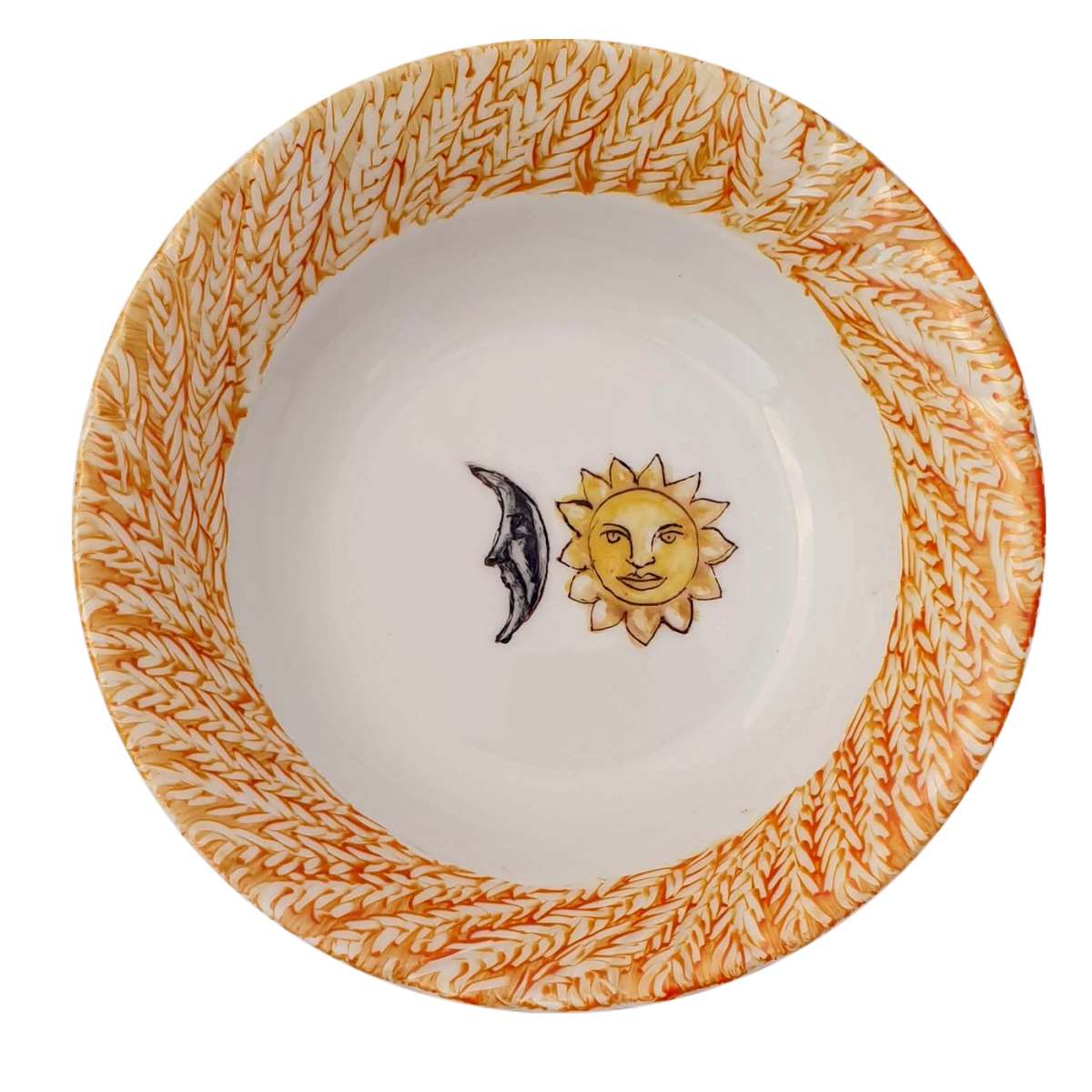 Lithian Ricci Design - Egg - MOON AND SUN Plate
