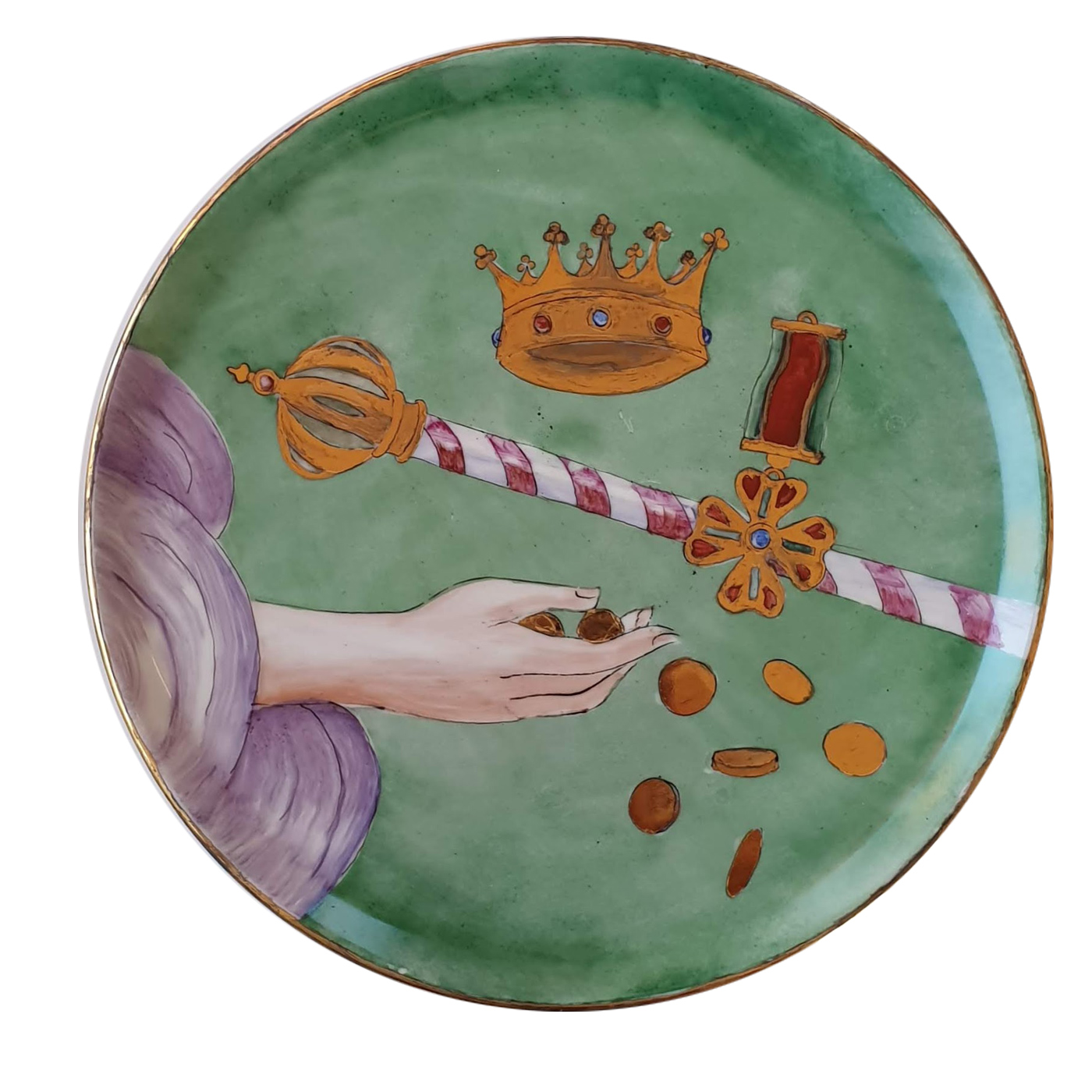 Lithian Ricci Design - Fortune - THE CORNUCOPIA Plate