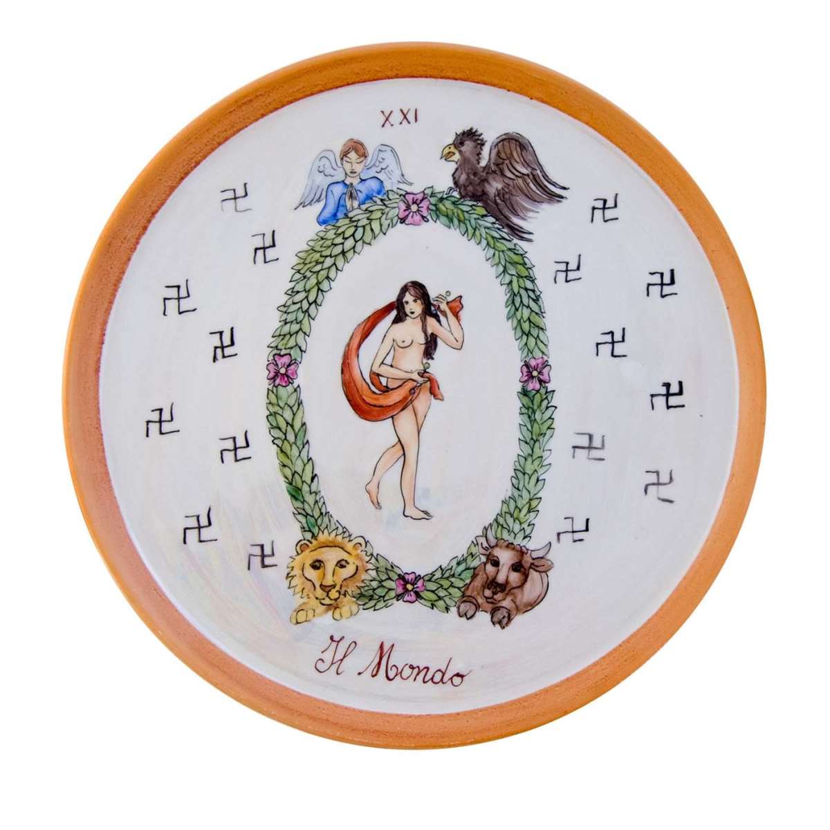 Lithian Ricci Design - Tarot - THE WHEEL OF FORTUNE Plate